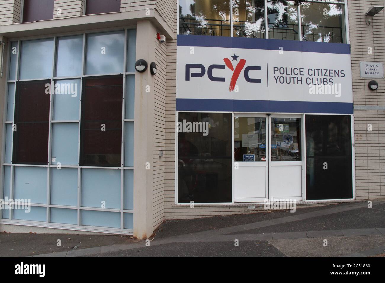 The front entrance of the Woolloomooloo PCYC (Police Citizens Youth ...