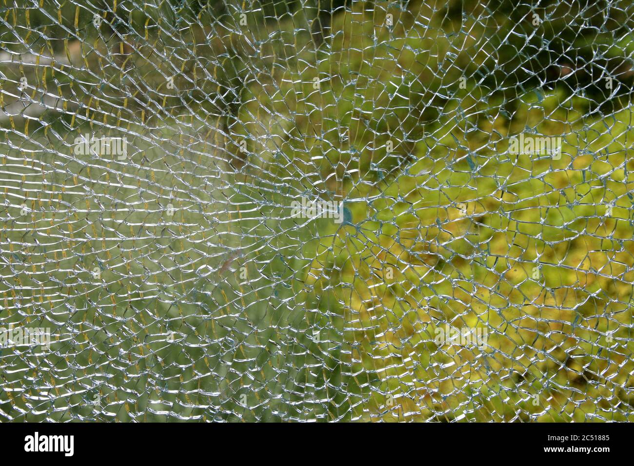 Glass broken into hundreds of shards Stock Photo - Alamy