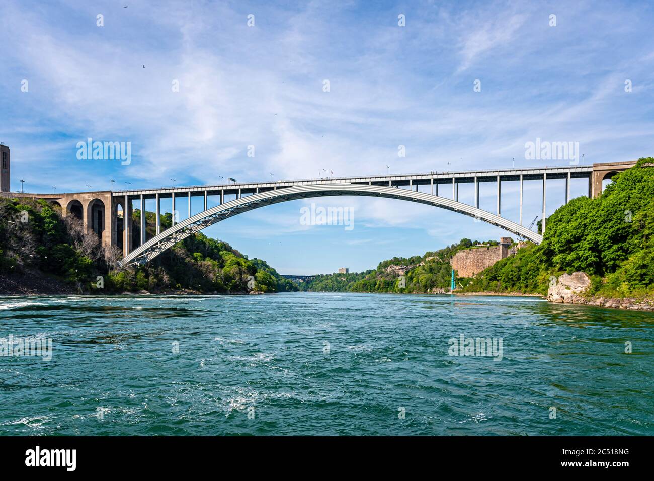 Rainbow Bridge at Niagara Falls, USA and Canada Border Stock Photo - Alamy