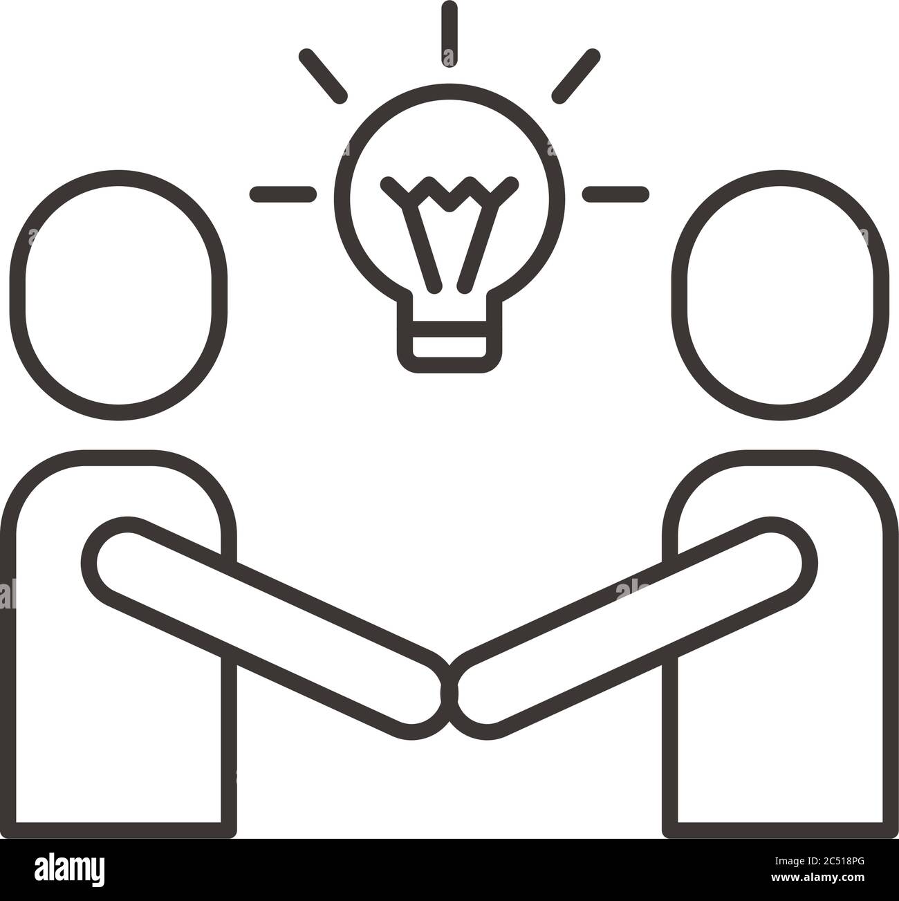 Figures bulb idea icon Stock Vector Images - Alamy