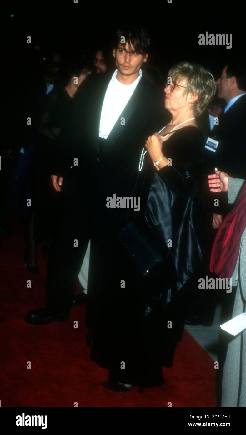Beverly Hills, California, USA 20th November 1995 Actor Johnny Depp and ...