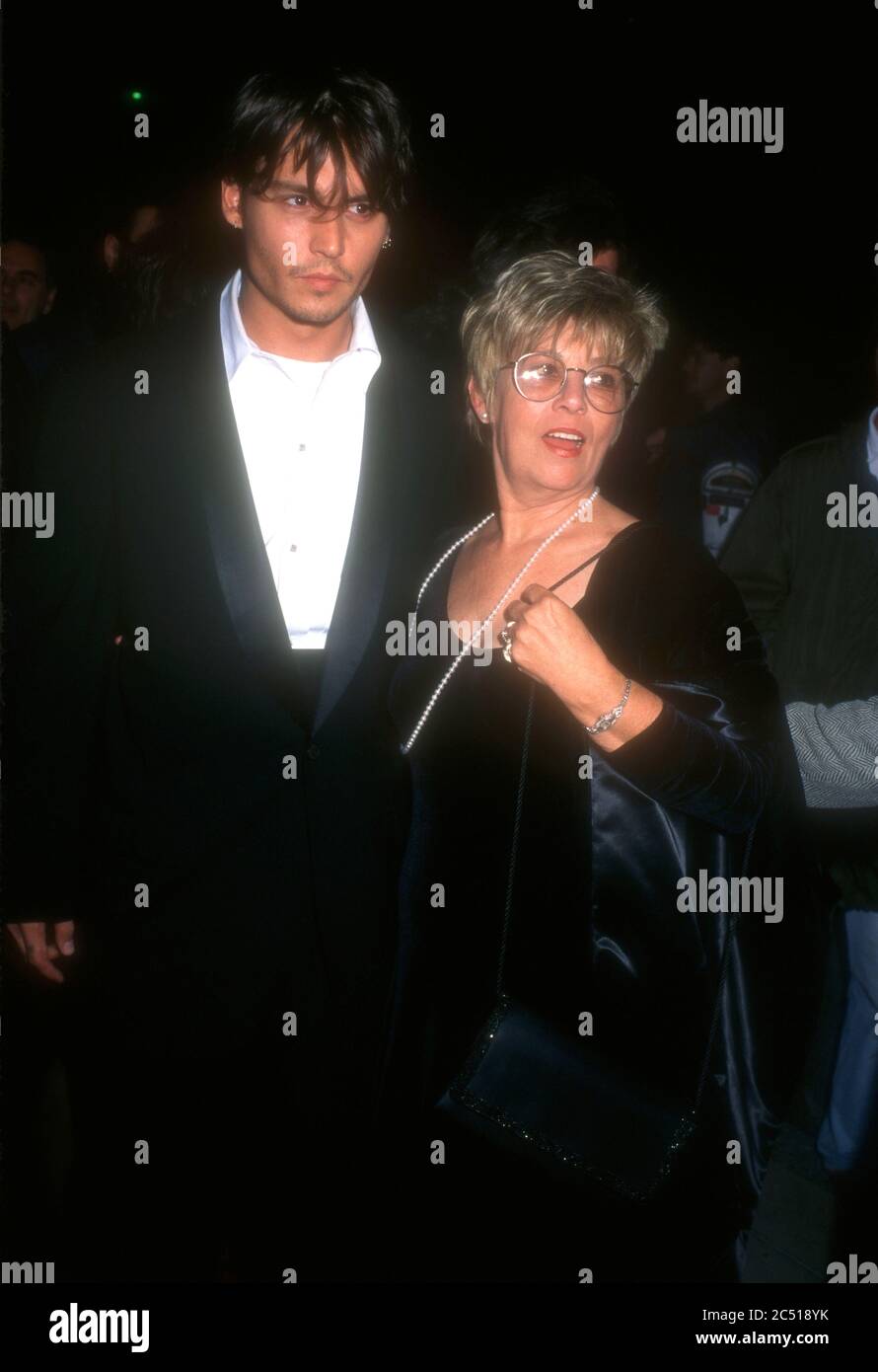 Beverly Hills, California, USA 20th November 1995 Actor Johnny Depp and ...