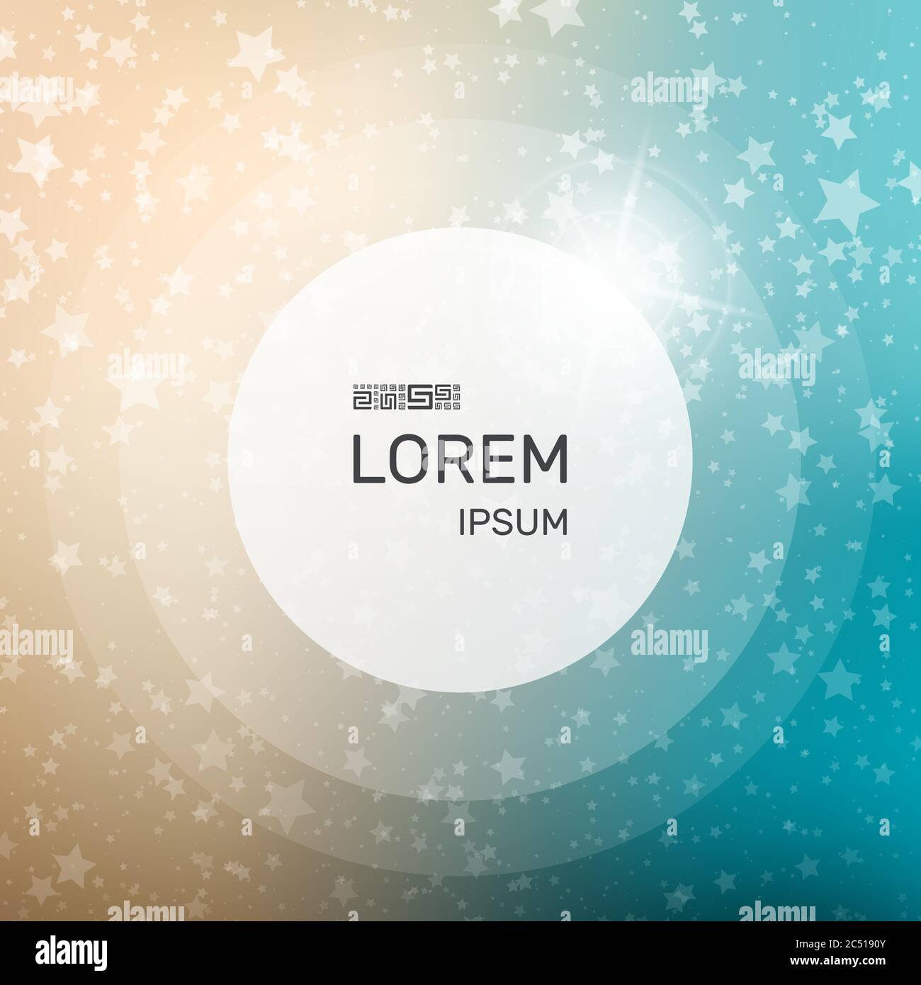 Round frame with place for text. Falling snow background. Abstract ...