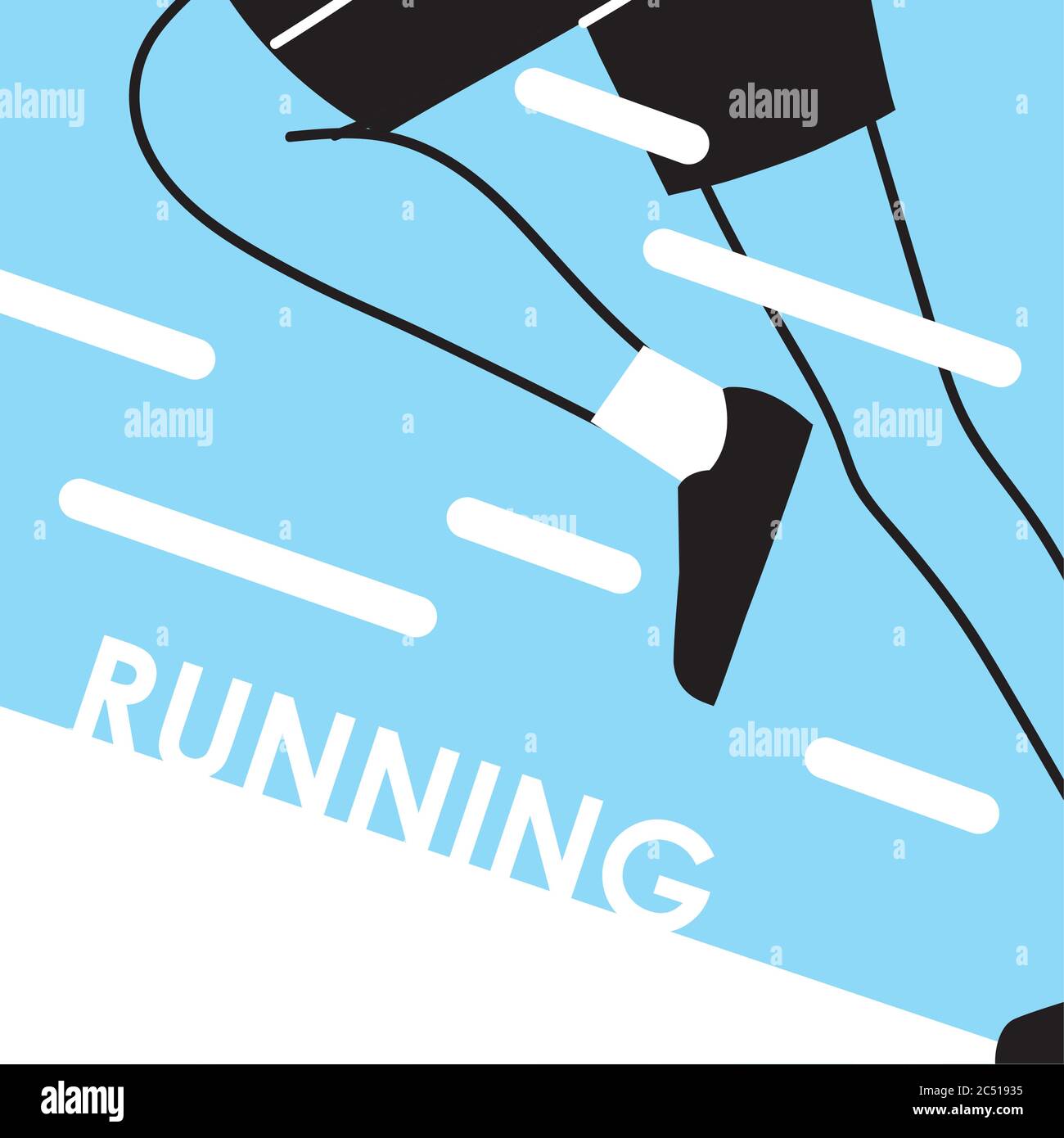 human legs running design, Marathon athlete training and fitness theme ...