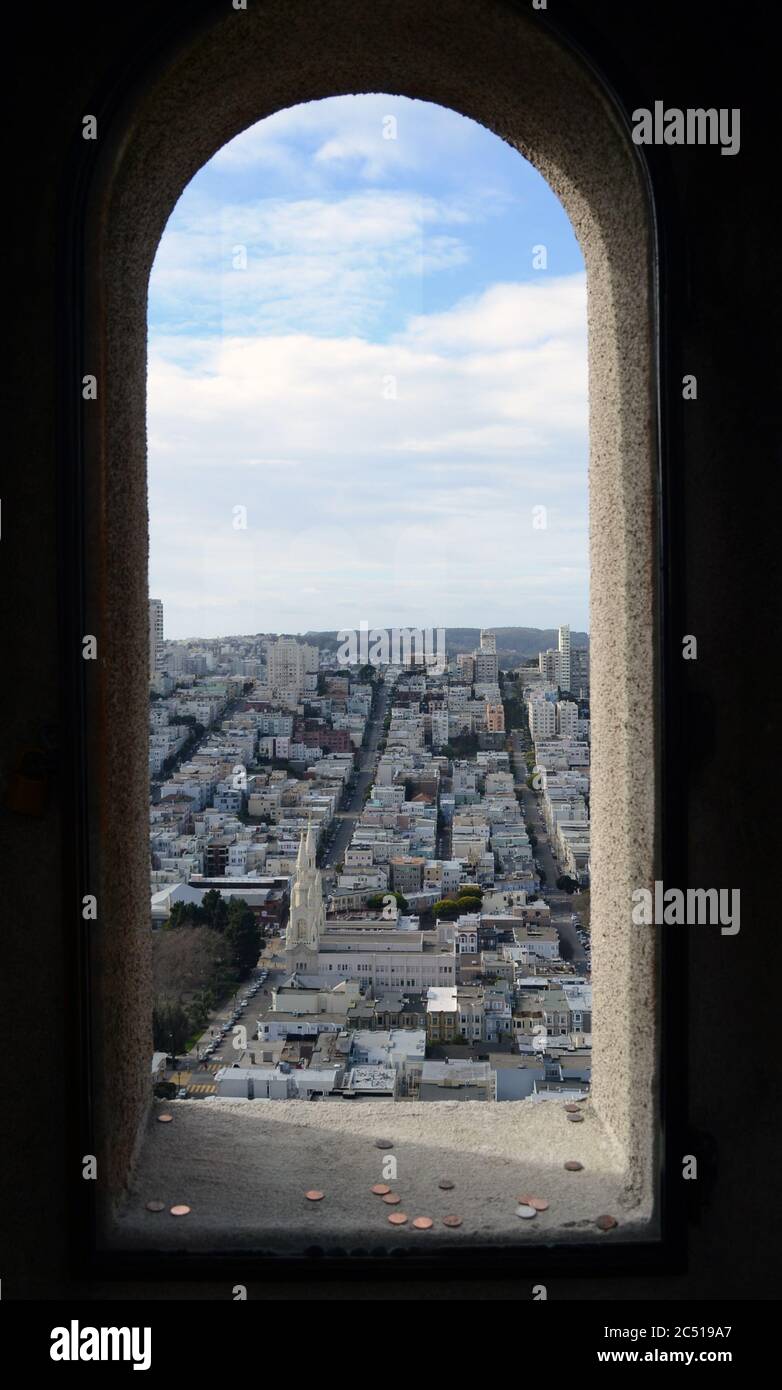 Coit Tower Window High Resolution Stock Photography and Images - Alamy