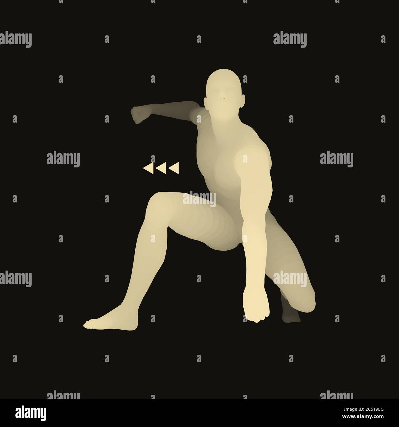 Athlete at Starting Position Ready to Start a Race. Runner Ready for ...