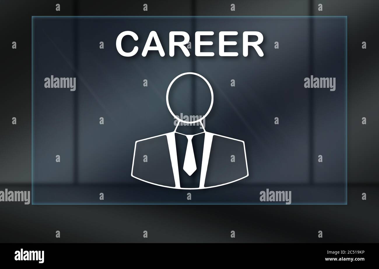 Career concept on dark background Stock Photo - Alamy