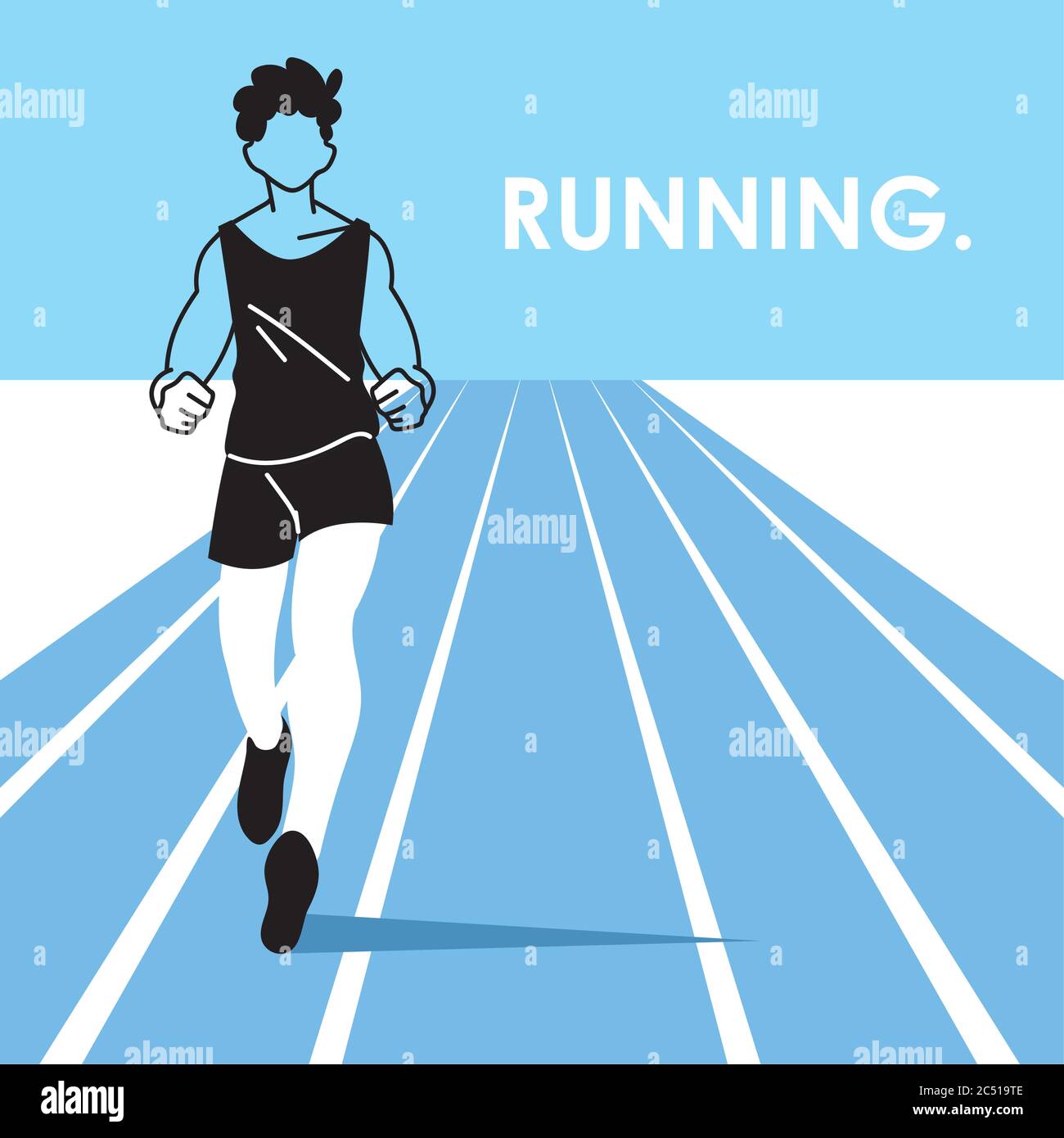 man avatar running design, Marathon athlete training and fitness theme ...
