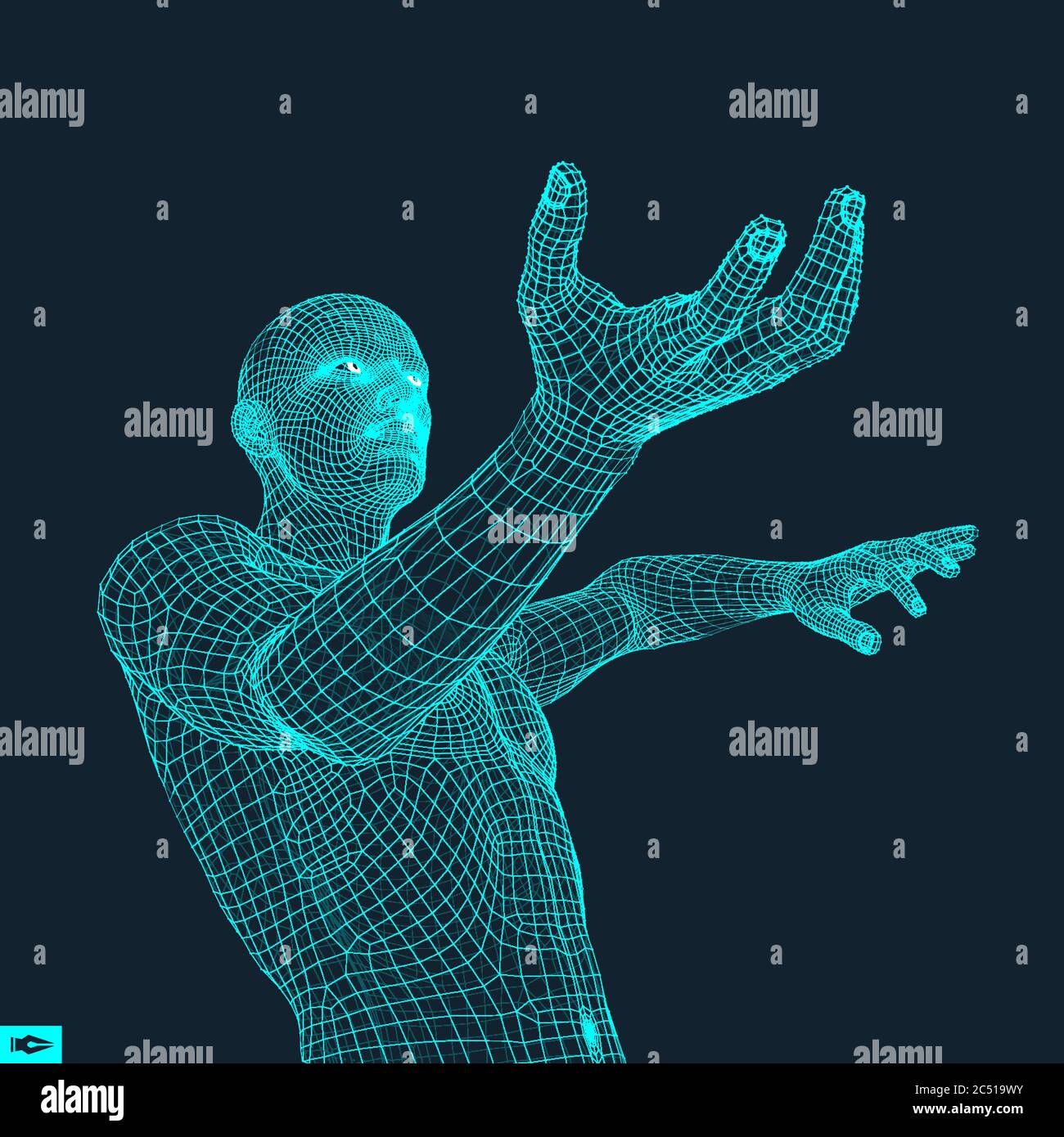 Wire Mesh Sculpture Stock Vector Images - Alamy