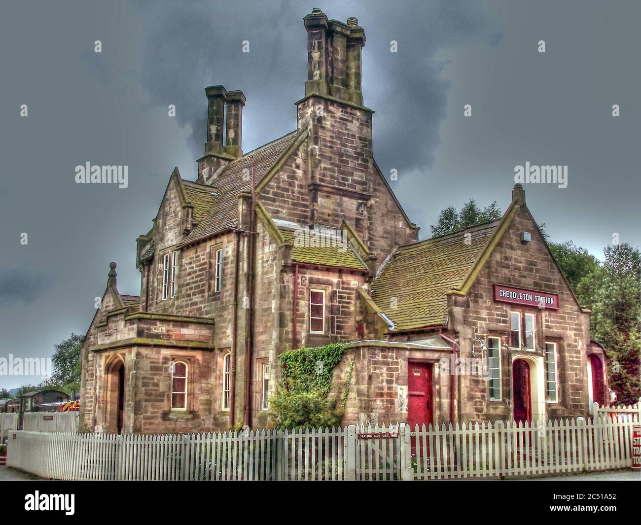 Cheddleton Station on the Churnet Valley Railway in Staffordshire Stock ...