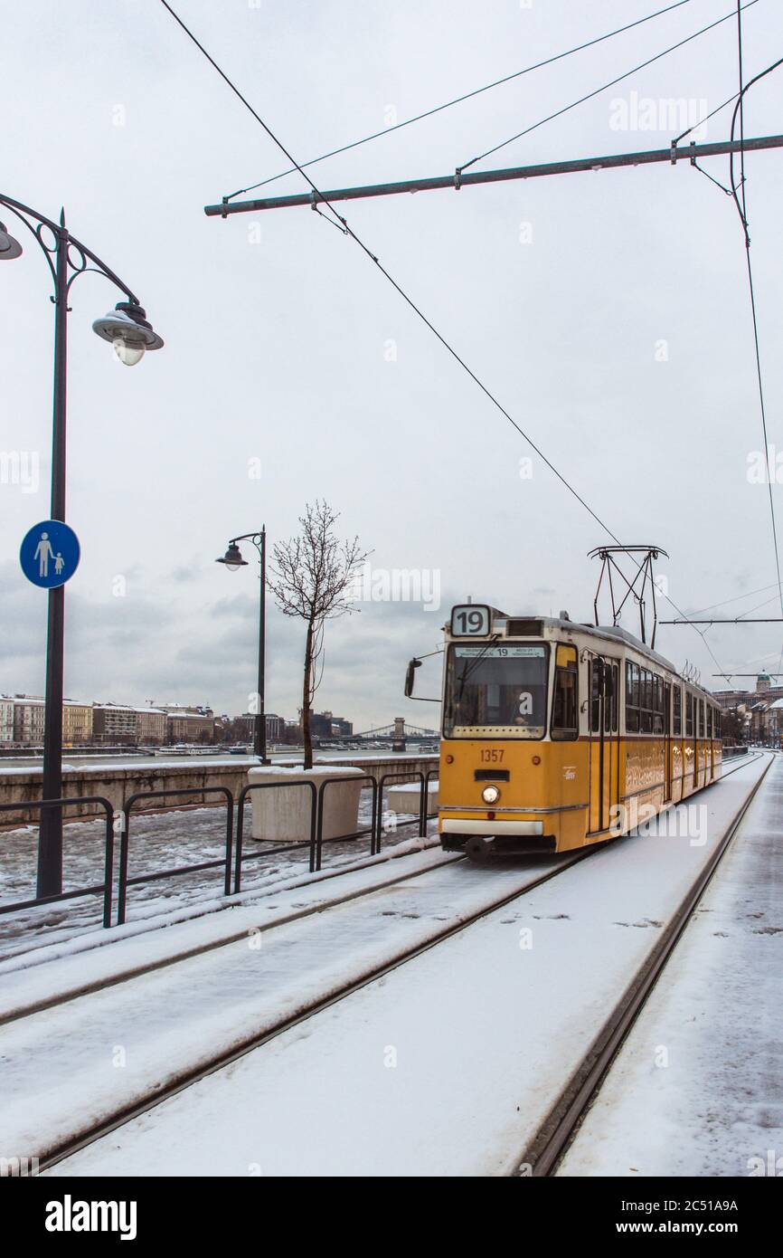 Tramlines in road hi-res stock photography and images - Alamy
