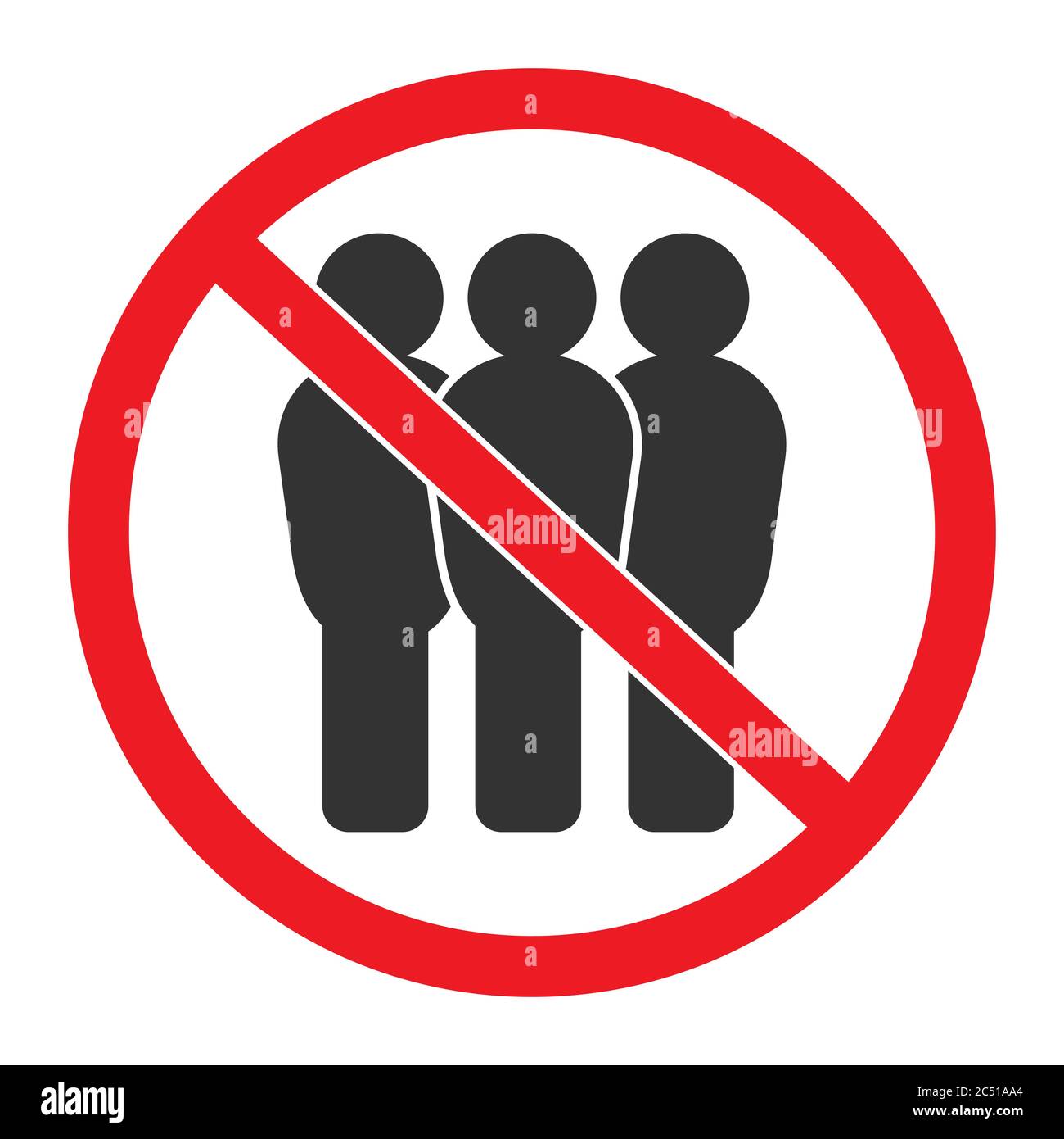 sign of social distance. Simple flat vector illustration, filled ...