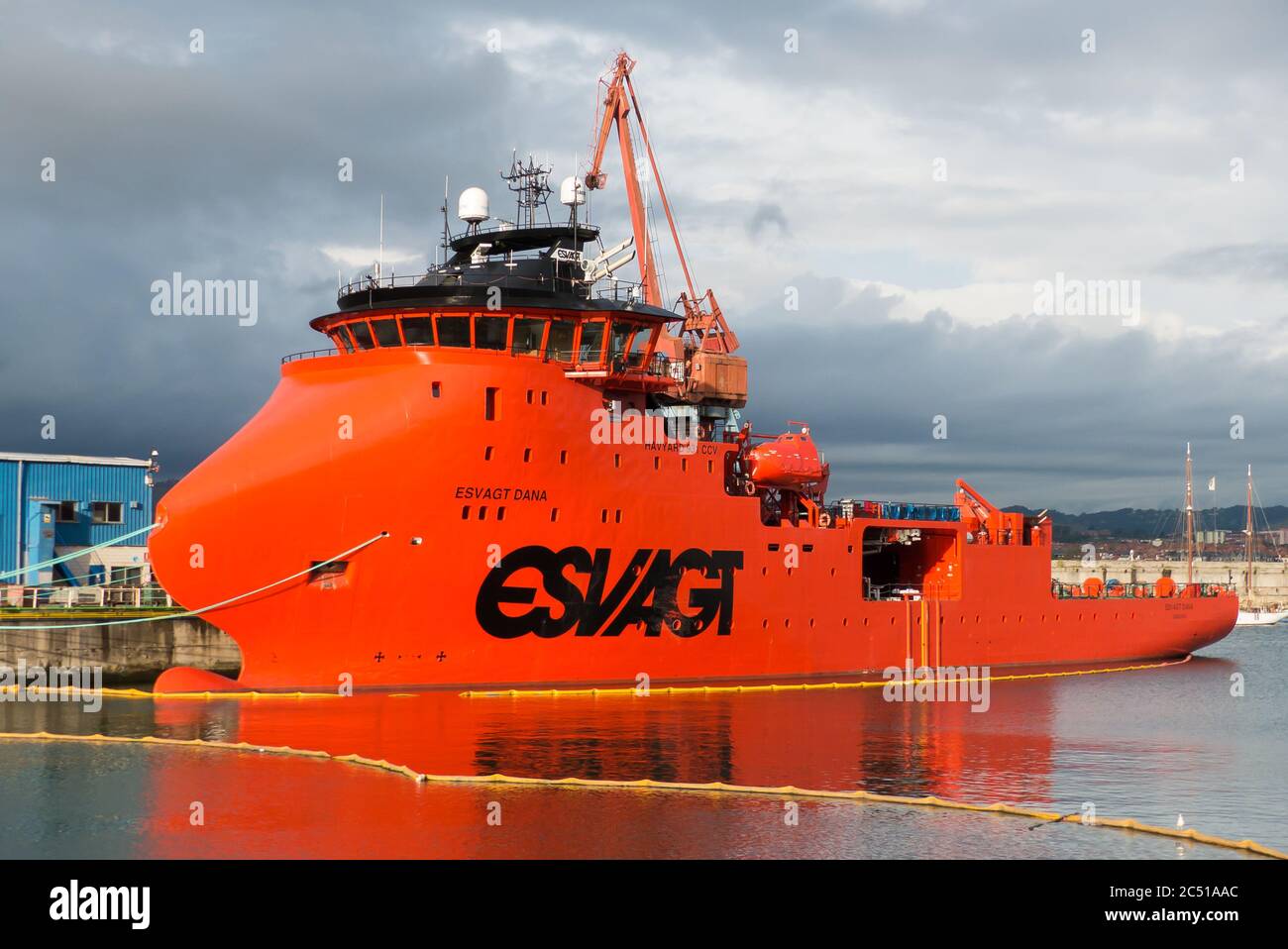 The Danish registered Standby Safety Vessel 'Esvagt Dana' in ...