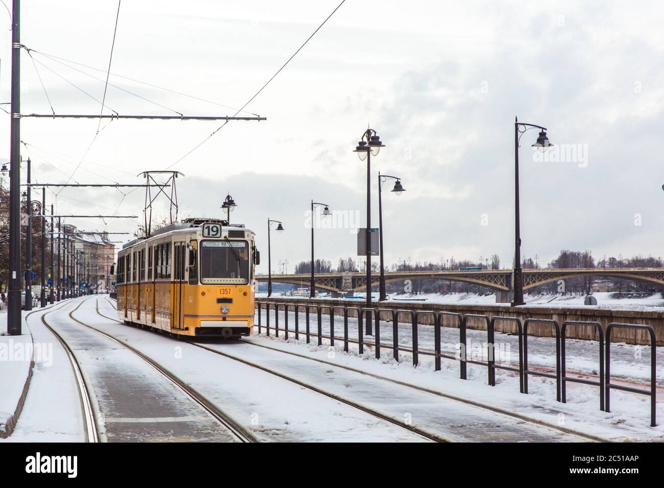 Tramlines in road hi-res stock photography and images - Alamy