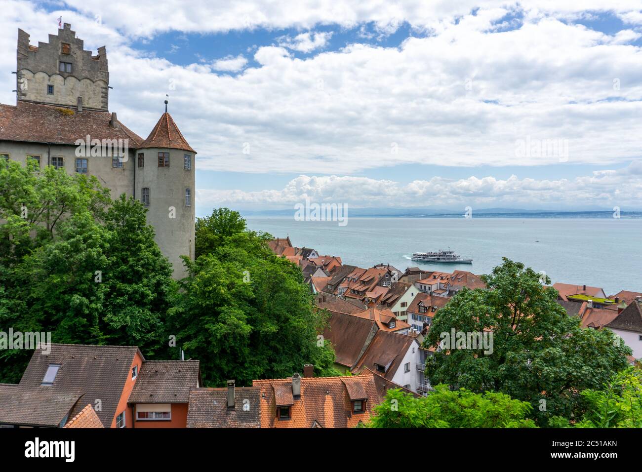 Meersburg, BW / Germany - 22 June 2020: view of Meersburg on Lake ...
