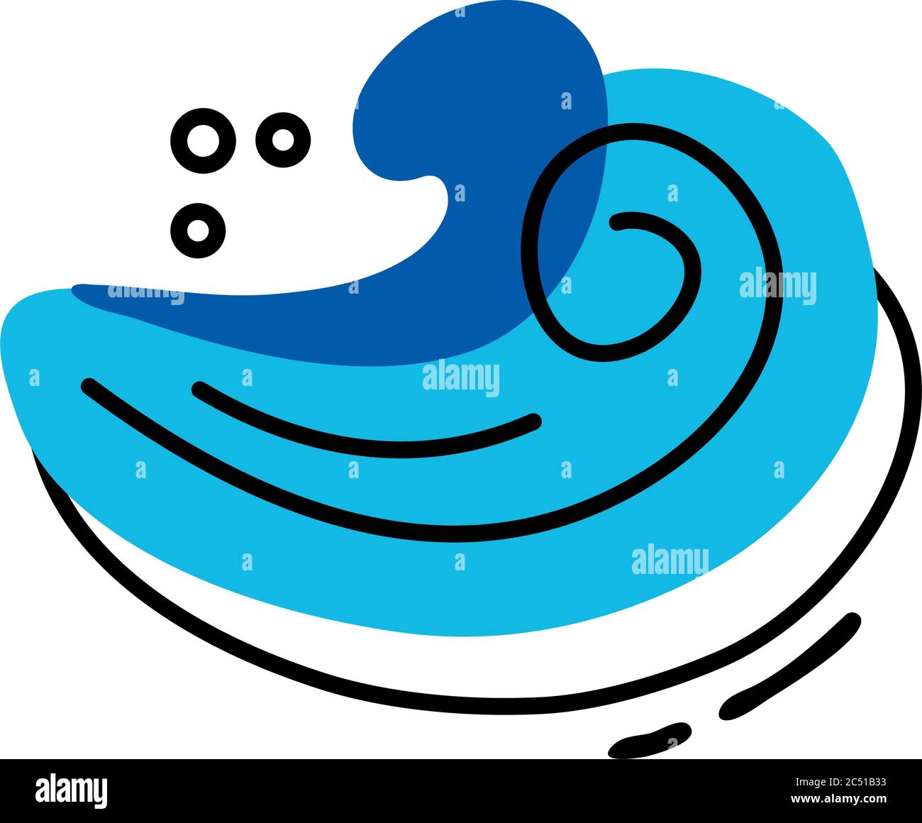 Wave fill style icon Cut Out Stock Images & Pictures - Alamy