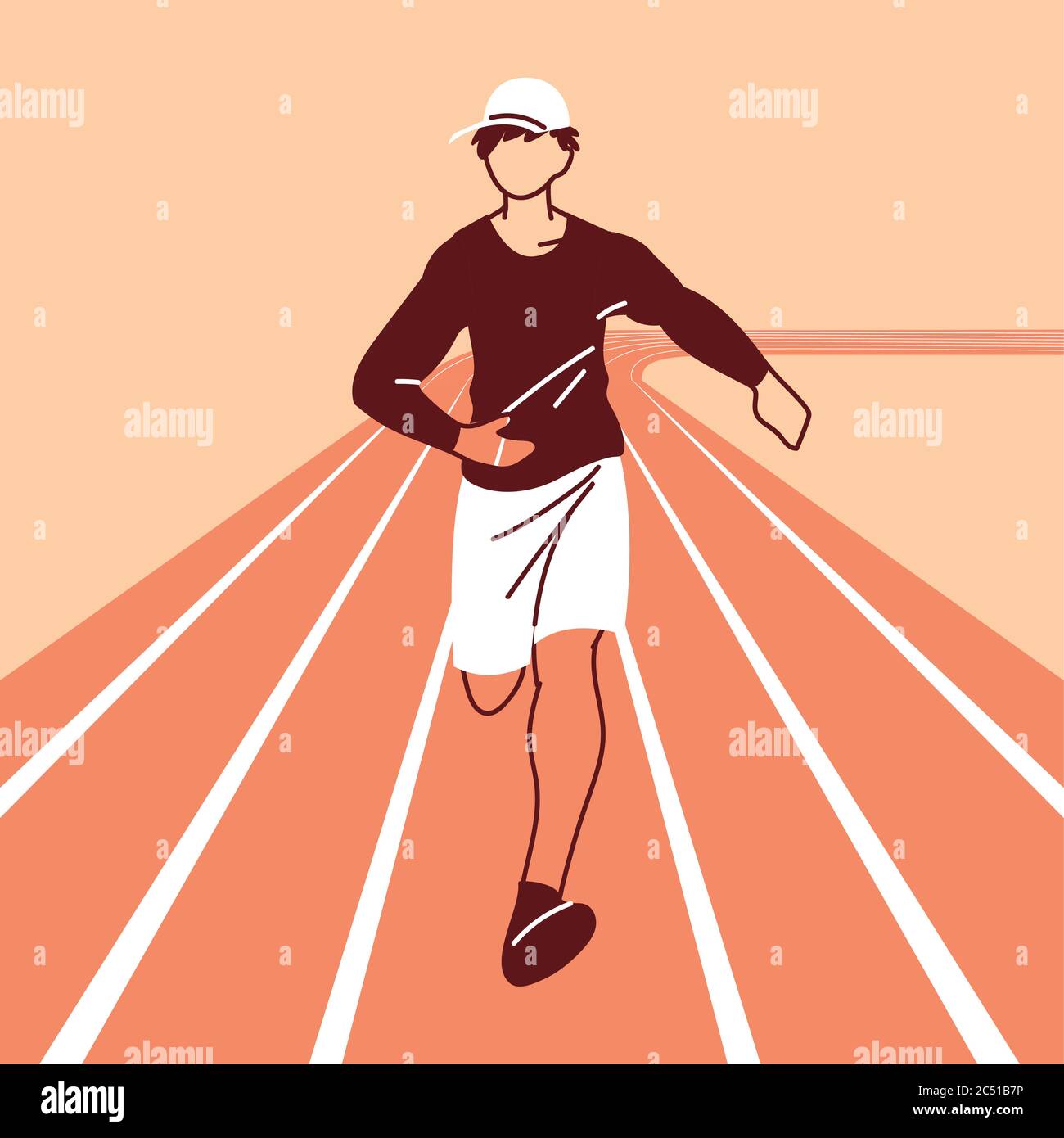 man avatar running design, Marathon athlete training and fitness theme ...