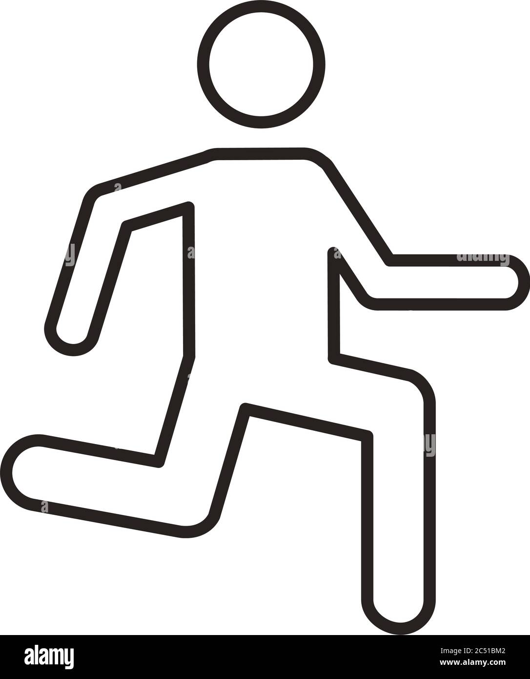 runner avatar figure line style icon vector illustration design Stock ...