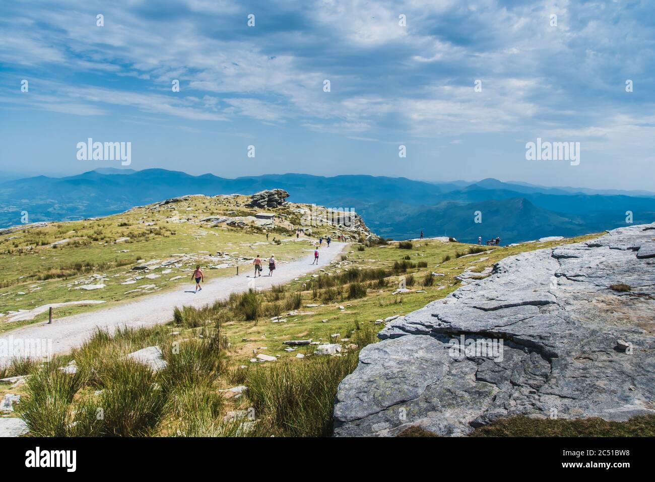 The Rhune mountain in the Pyrenees-Atlantique in France Stock Photo - Alamy