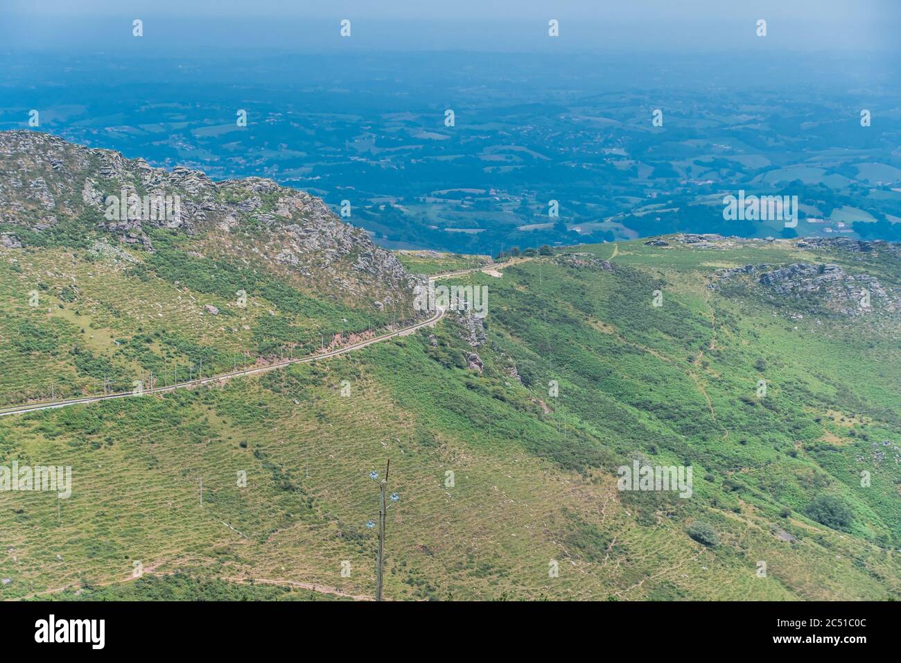 The Rhune mountain in the Pyrenees-Atlantique in France Stock Photo - Alamy