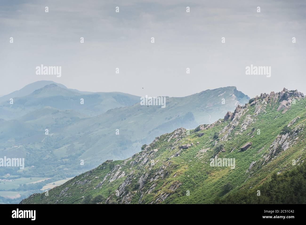 The Rhune mountain in the Pyrenees-Atlantique in France Stock Photo - Alamy