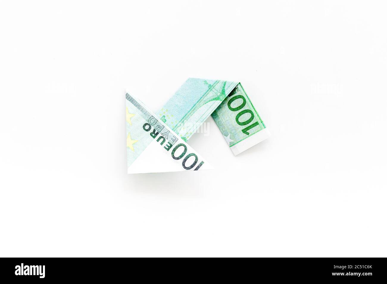 Isolated euro chart on white background. Currency trading concept Stock ...