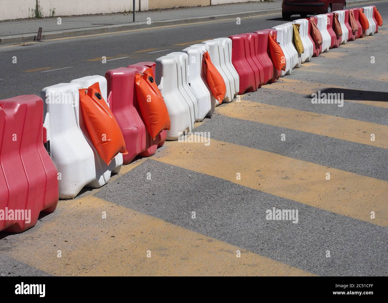 street closed for road works building site Stock Photo - Alamy