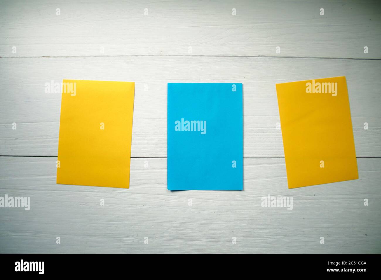 Colorful Sticky note on a wooden background with wooden alphabet Stock ...