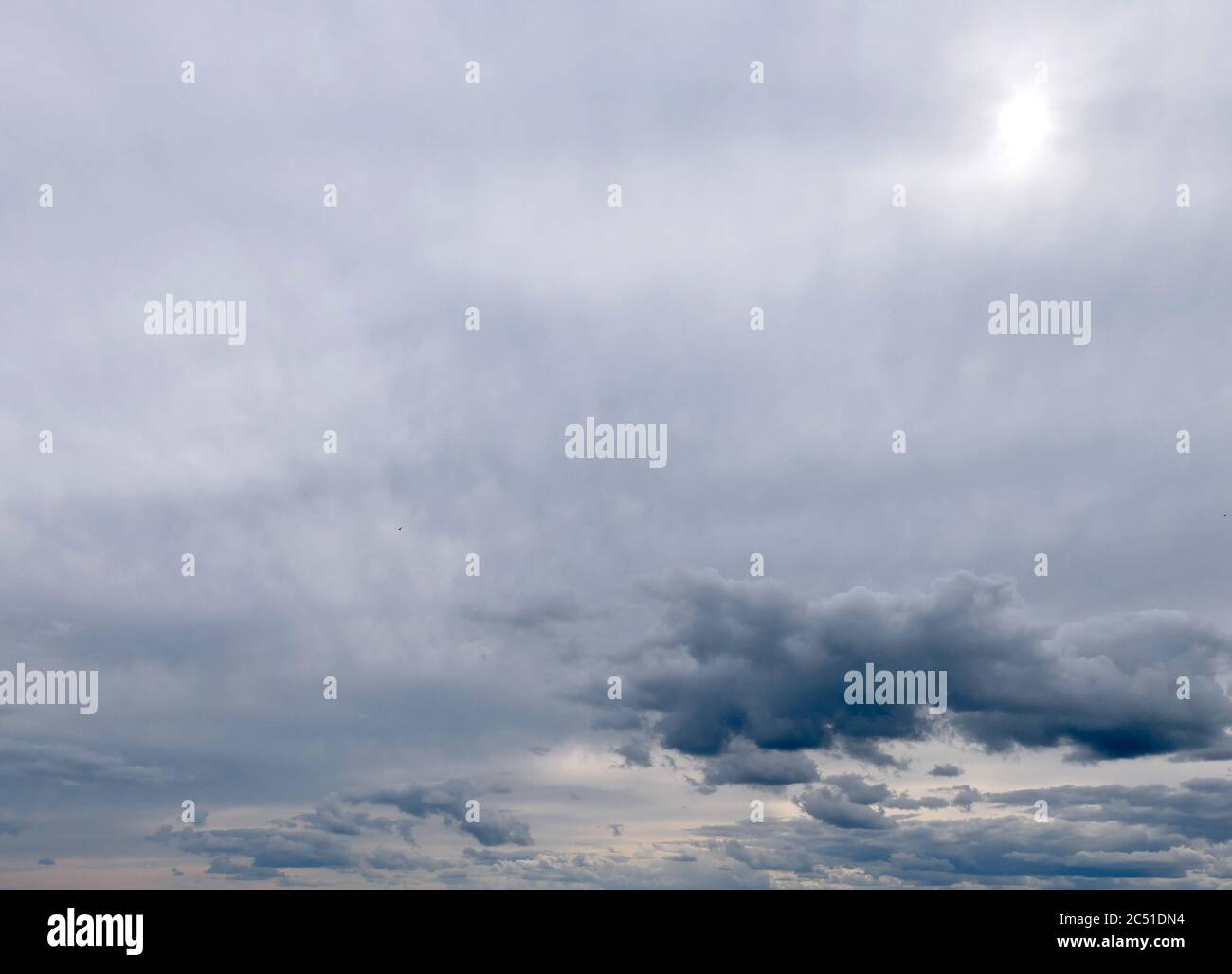 Sky with dark rainy clouds Stock Photo - Alamy