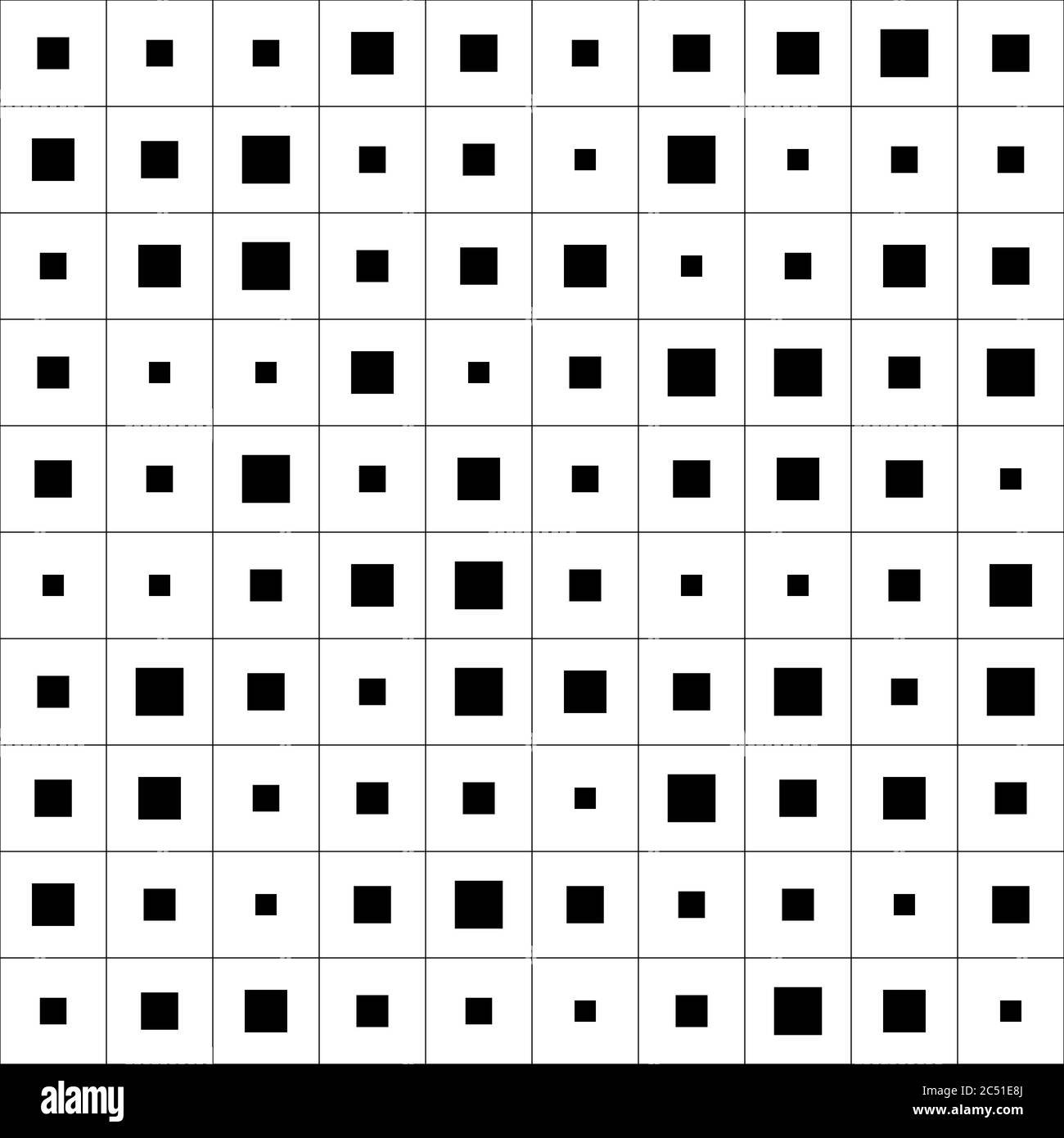 Seamless square pattern. Abstract regular monochrome background. Vector ...