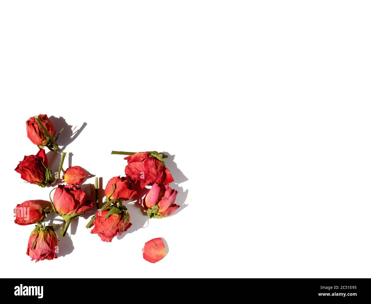 Dried roses frame on Cut Out Stock Images & Pictures - Alamy