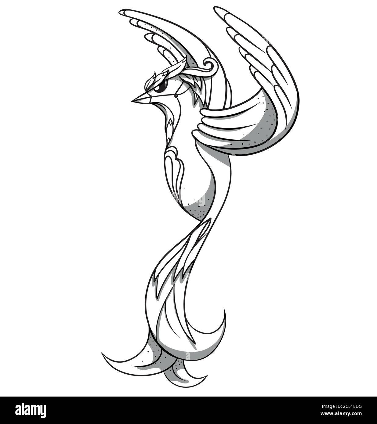 Line birds white Stock Vector Images - Alamy