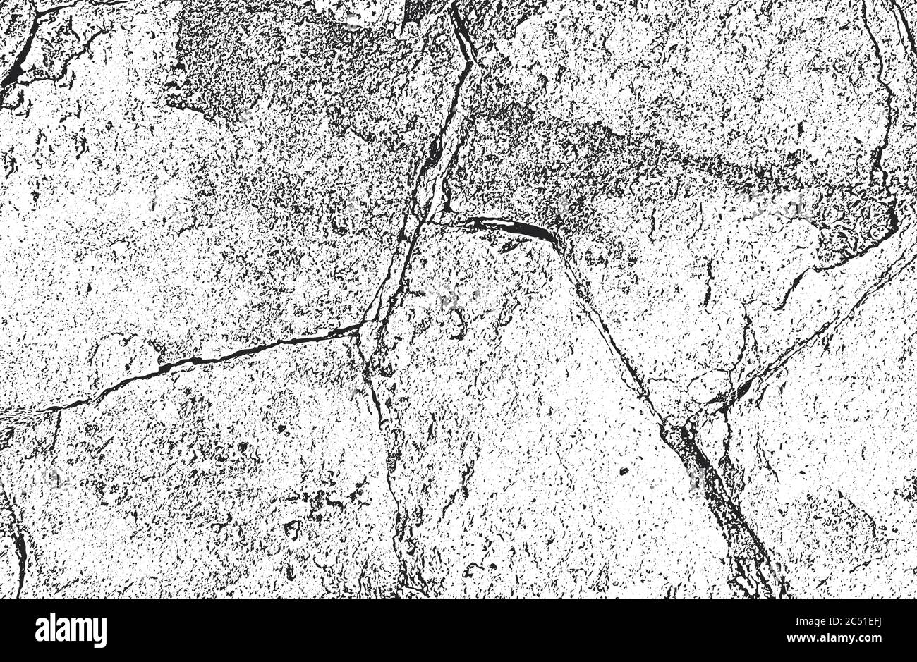 Distressed old cracked concrete vector texture. EPS8 illustration ...