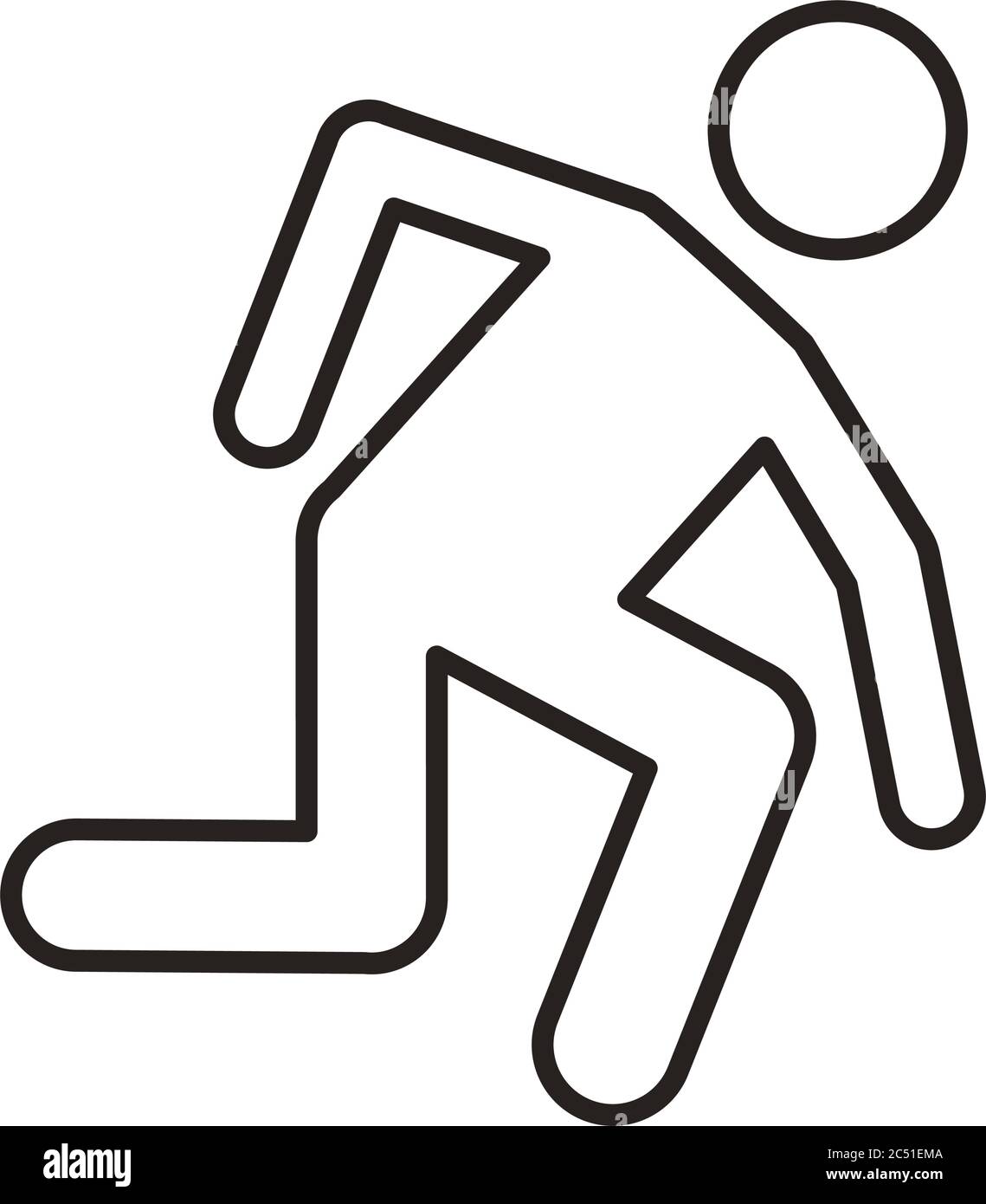 runner avatar figure line style icon vector illustration design Stock ...