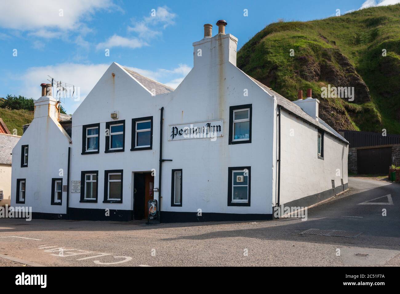 Scottish pub the Pennan Inn in Aberdeenshire North East Scotland Stock ...