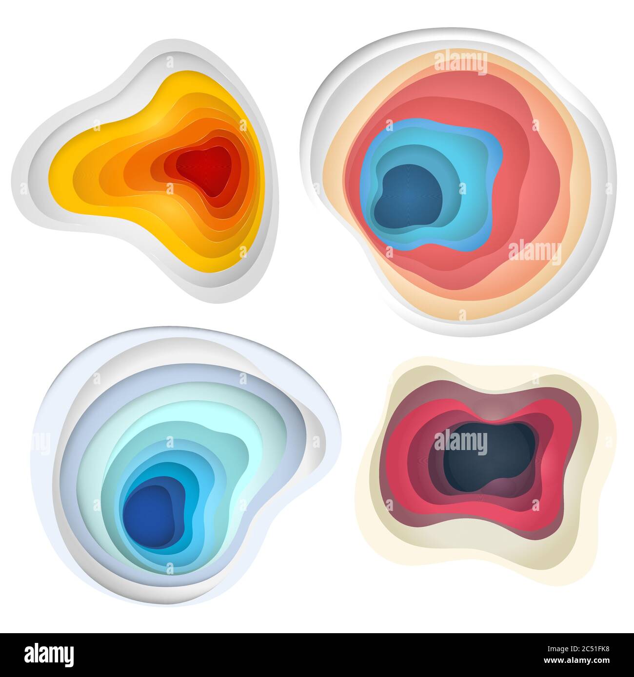 Abstract background with colours paper cut out layers. Vector ...