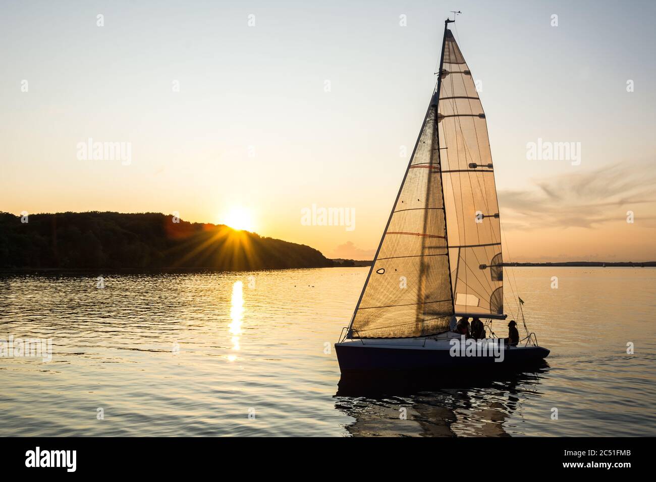 Sailing boat yacht calm sea hi-res stock photography and images - Alamy