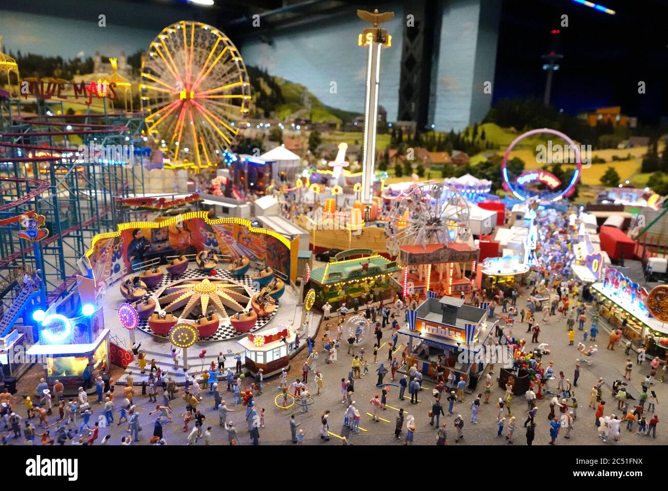 Hamburg, Germany. 30th June, 2020. Miniature figures stand with the ...