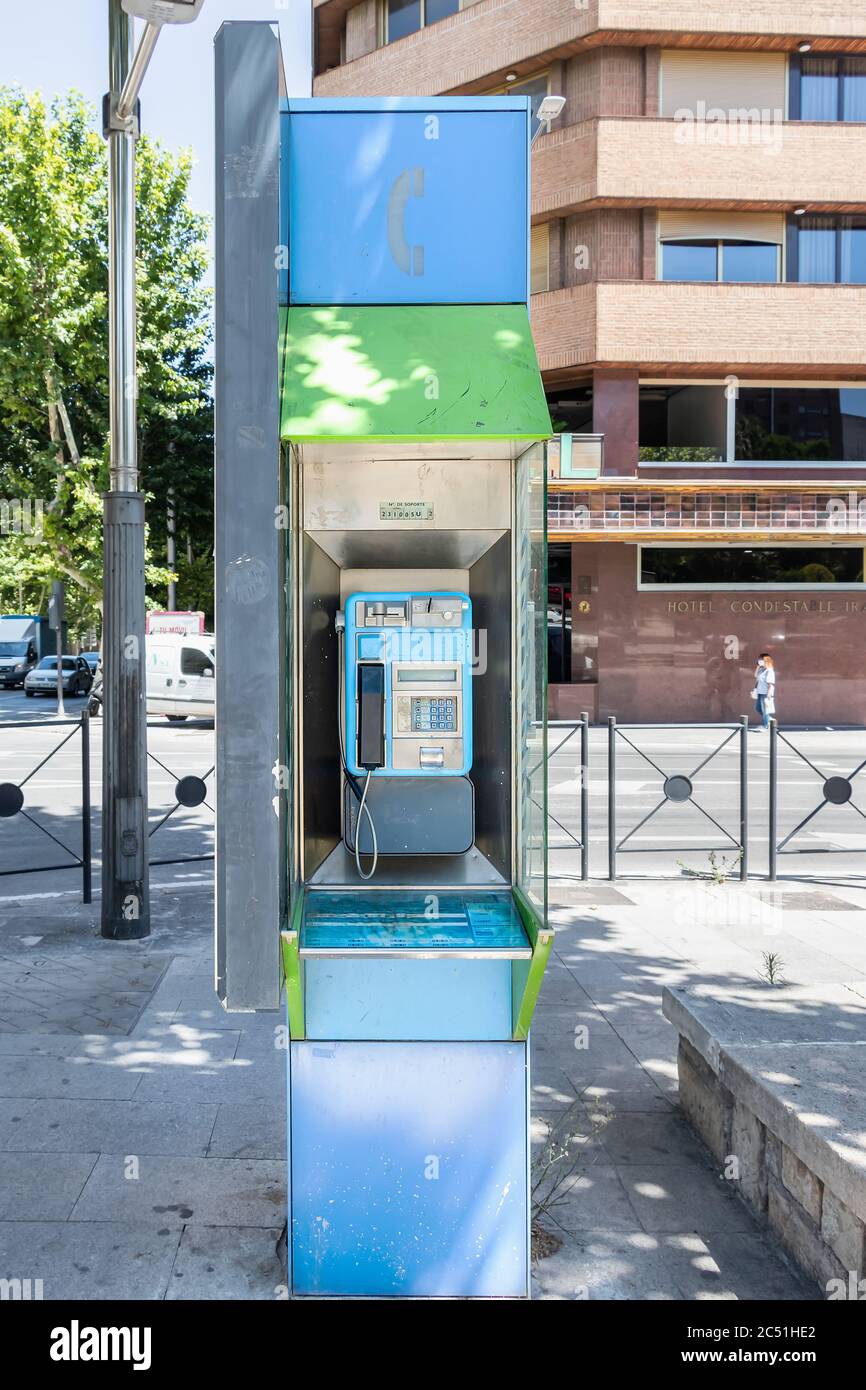 Old public telephone booth hi-res stock photography and images - Alamy