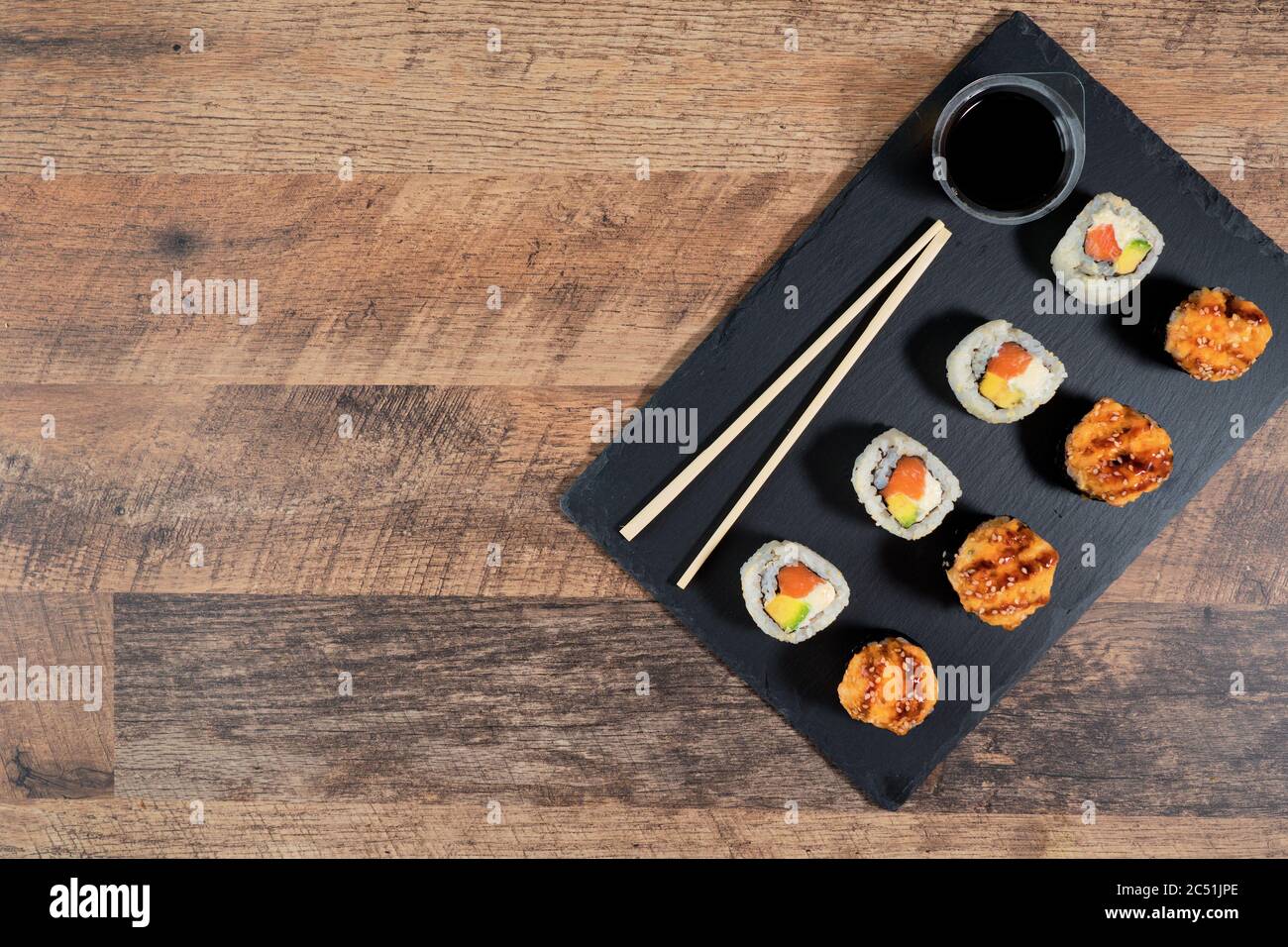 Japanese food top view hi-res stock photography and images - Alamy