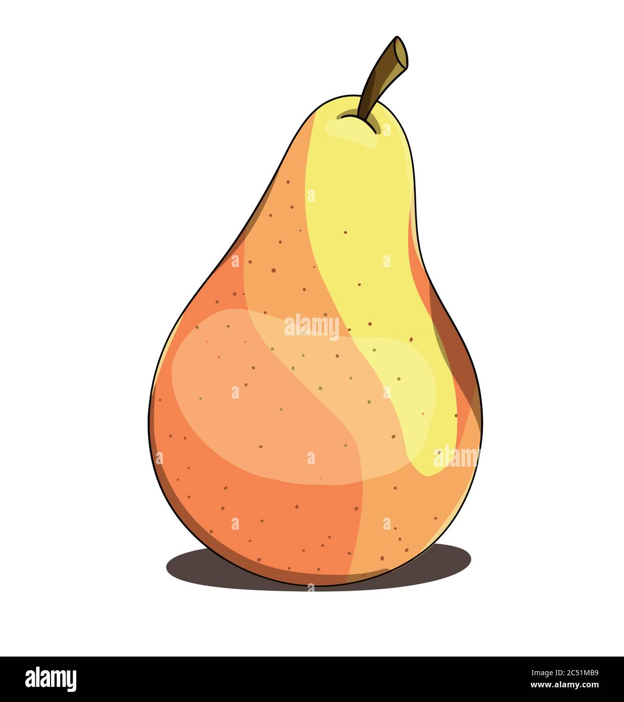 Orange pear Stock Vector Images - Alamy