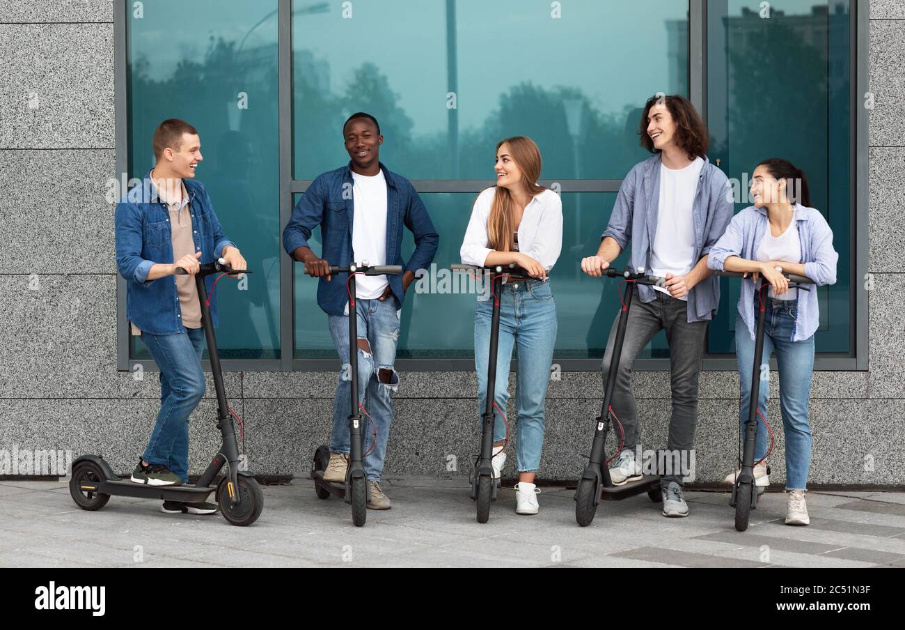 Black person using electric scooters hi-res stock photography and ...