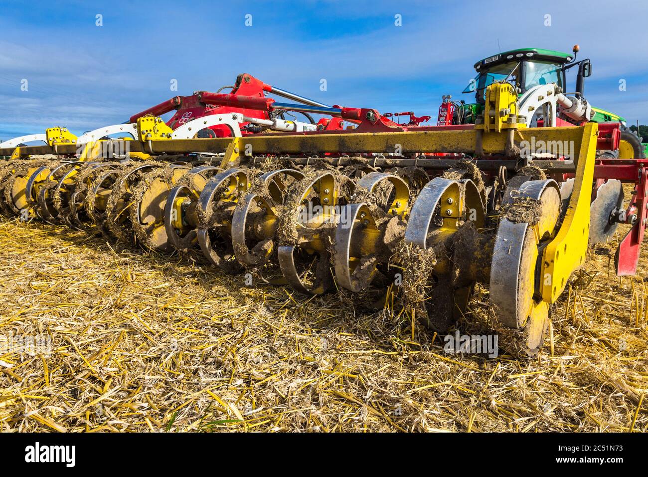 Detail of Pottinger Terradisc 8001T disc harrow tilling machine - sud ...