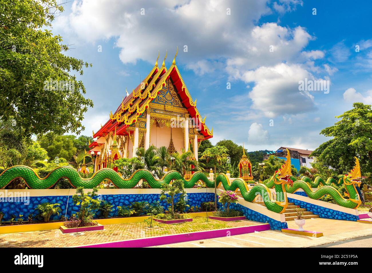 Karon Temple at Phuket in Thailand in a summer day Stock Photo - Alamy