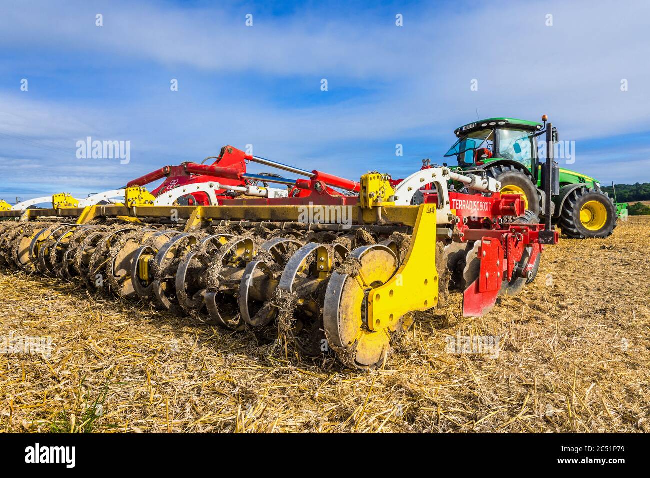 Pottinger Terradisc 8001T disc harrow tilling machine and John Deere ...