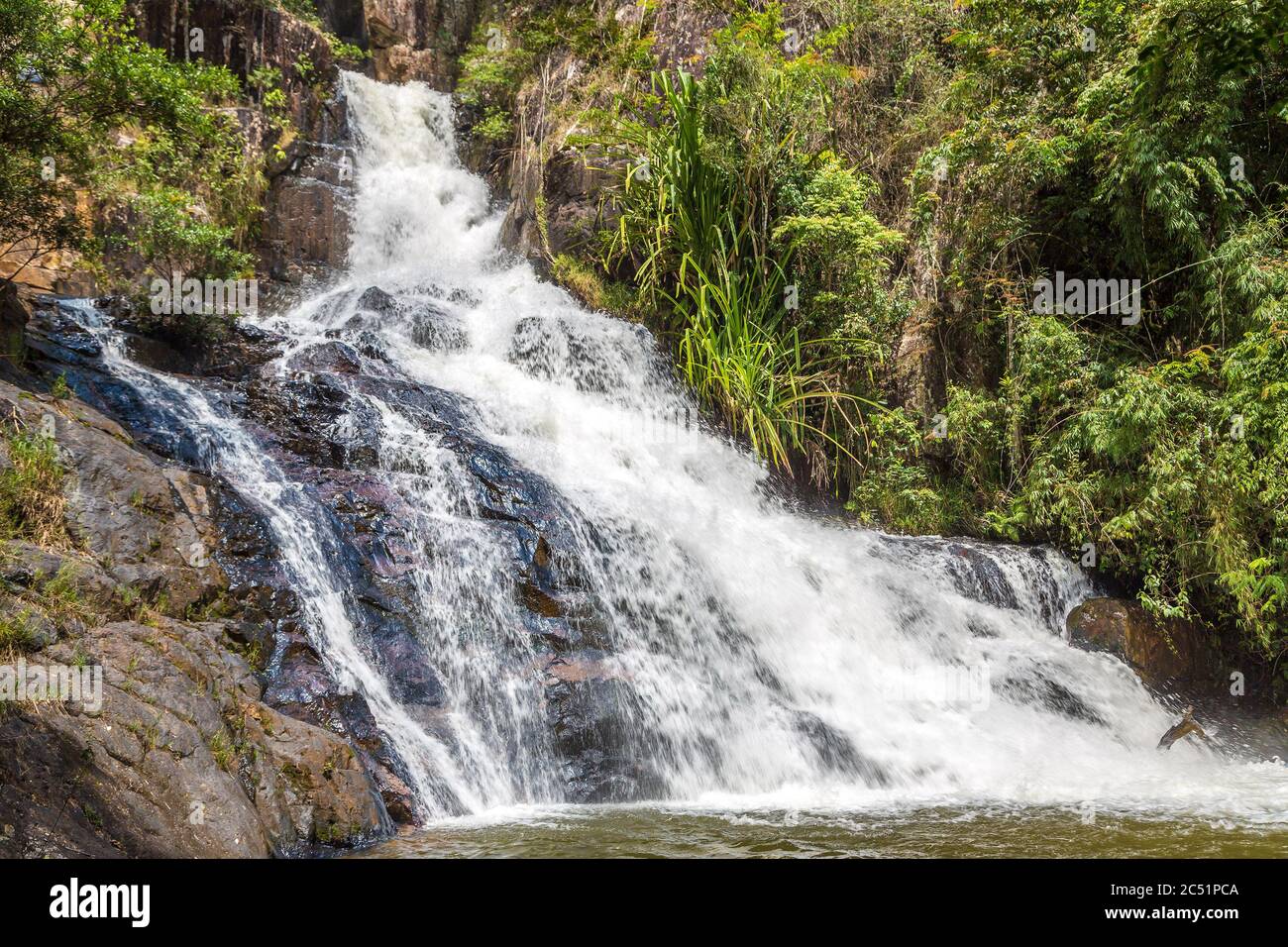 Datanla Waterfall in Dalat, Vietnam in a summer day Stock Photo - Alamy