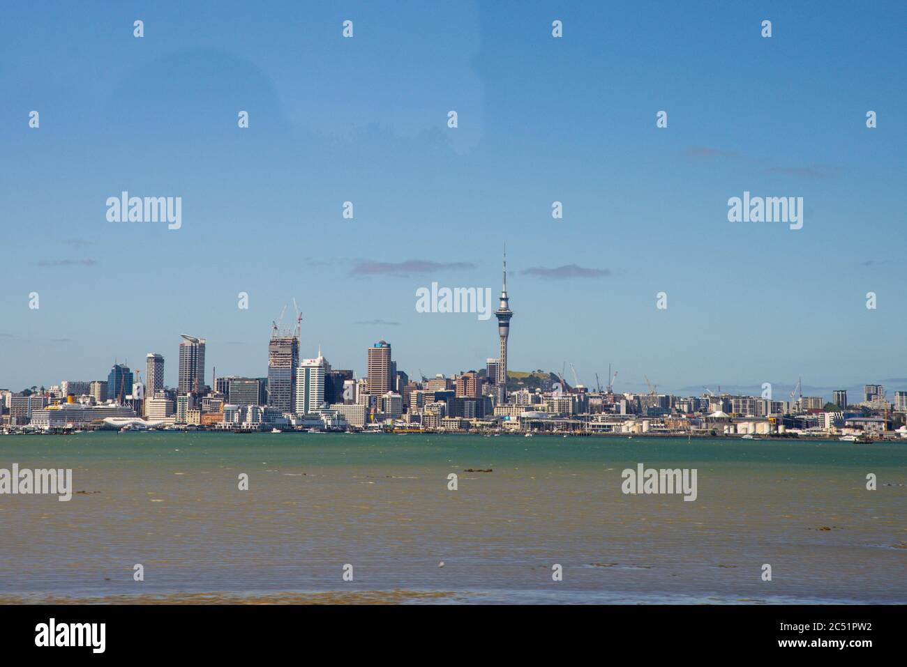 People in their daily life around the city center of Auckland (New ...