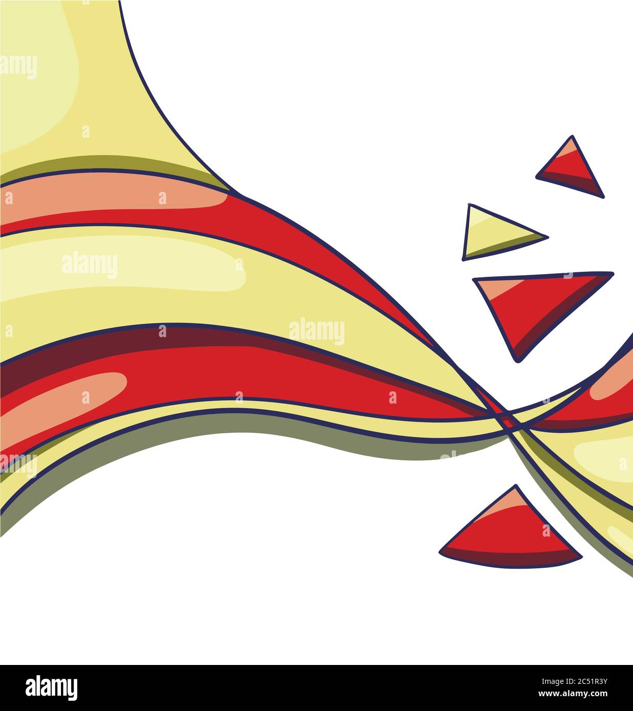 Abstract wavy colorful background of crossing line Stock Vector Image ...