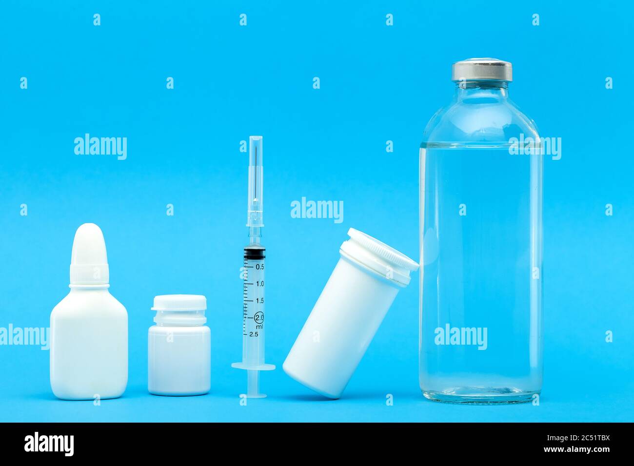 medicines for the treatment of diseases in plastic bottles and a ...