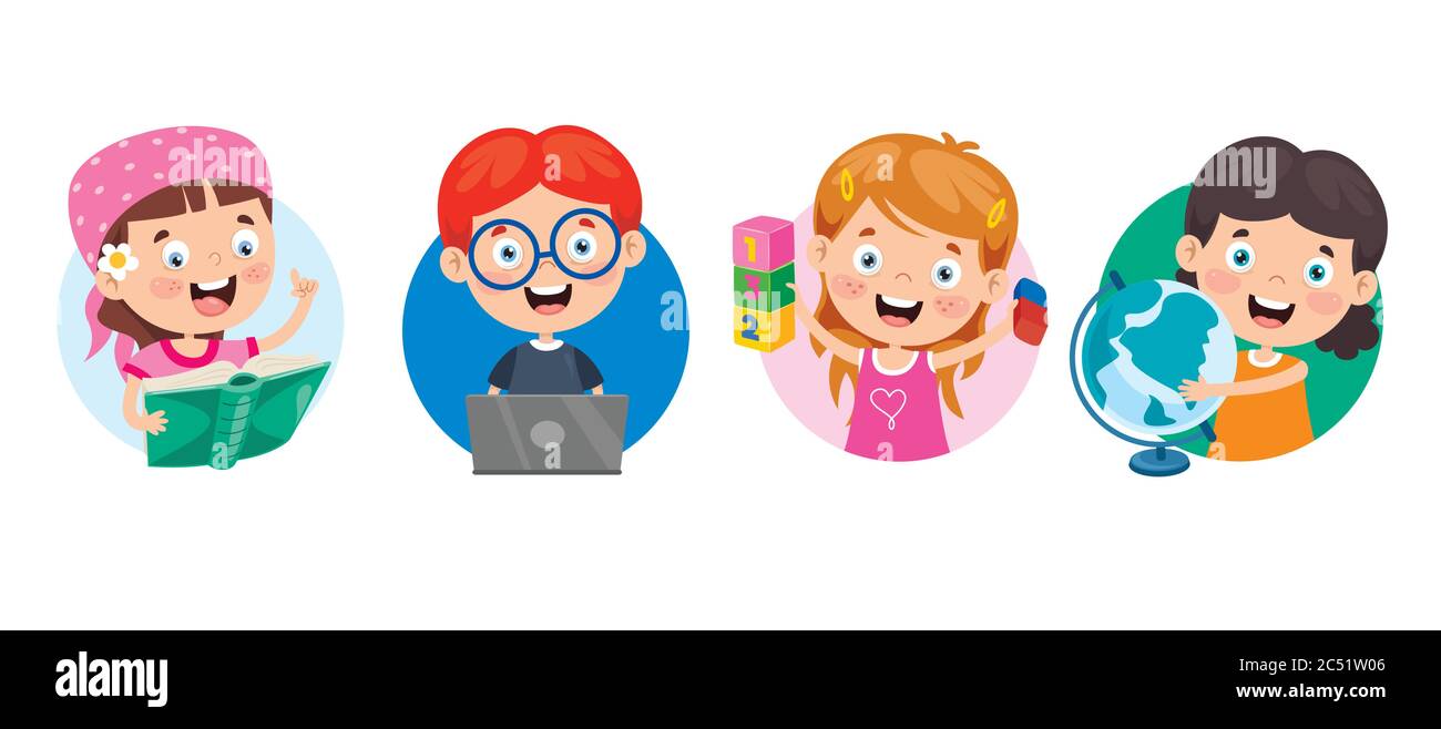 Student students pupil children Cut Out Stock Images & Pictures - Alamy